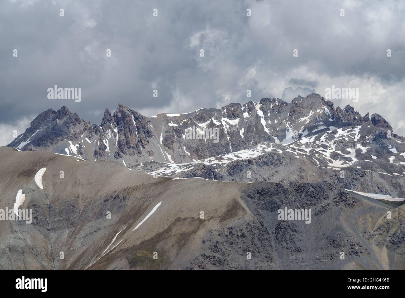Cottian Alps mountain range in the southwestern part of the Alps ...