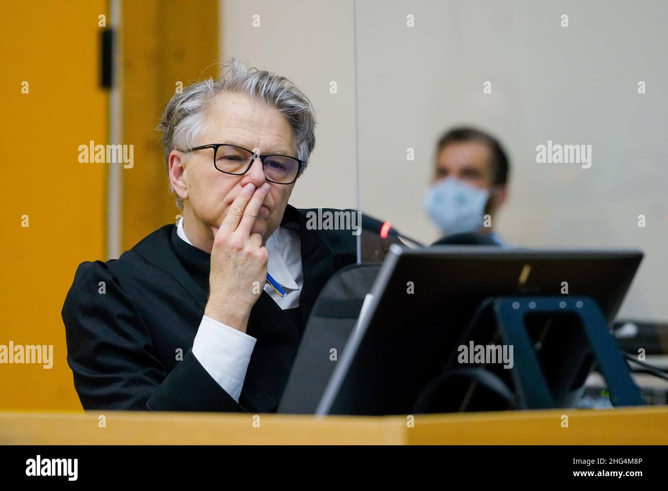 Skien 20220118.Defender Øystein (Oystein) Storrvik on the first day of ...