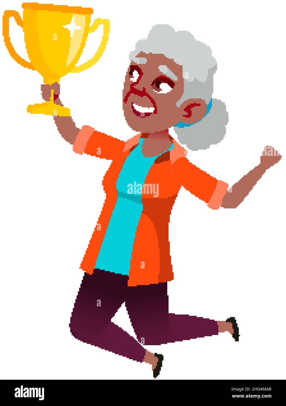 old woman achievement vector Stock Vector Image & Art - Alamy