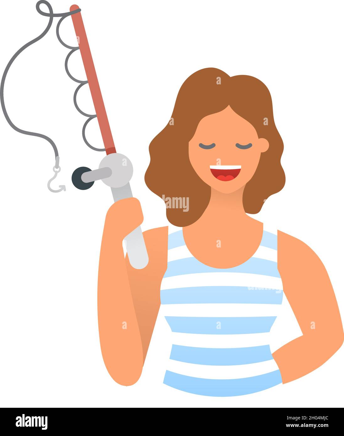 Female Angler Fish Stock Vector Images - Alamy