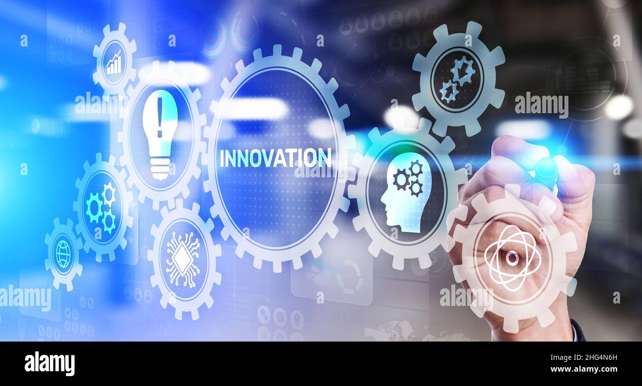 Innovation business and technology concept on virtual screen. Innovate ...