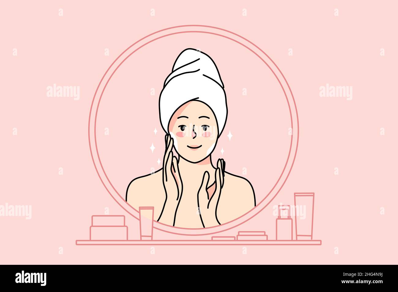 Look After Your Skin Stock Vector Images Alamy