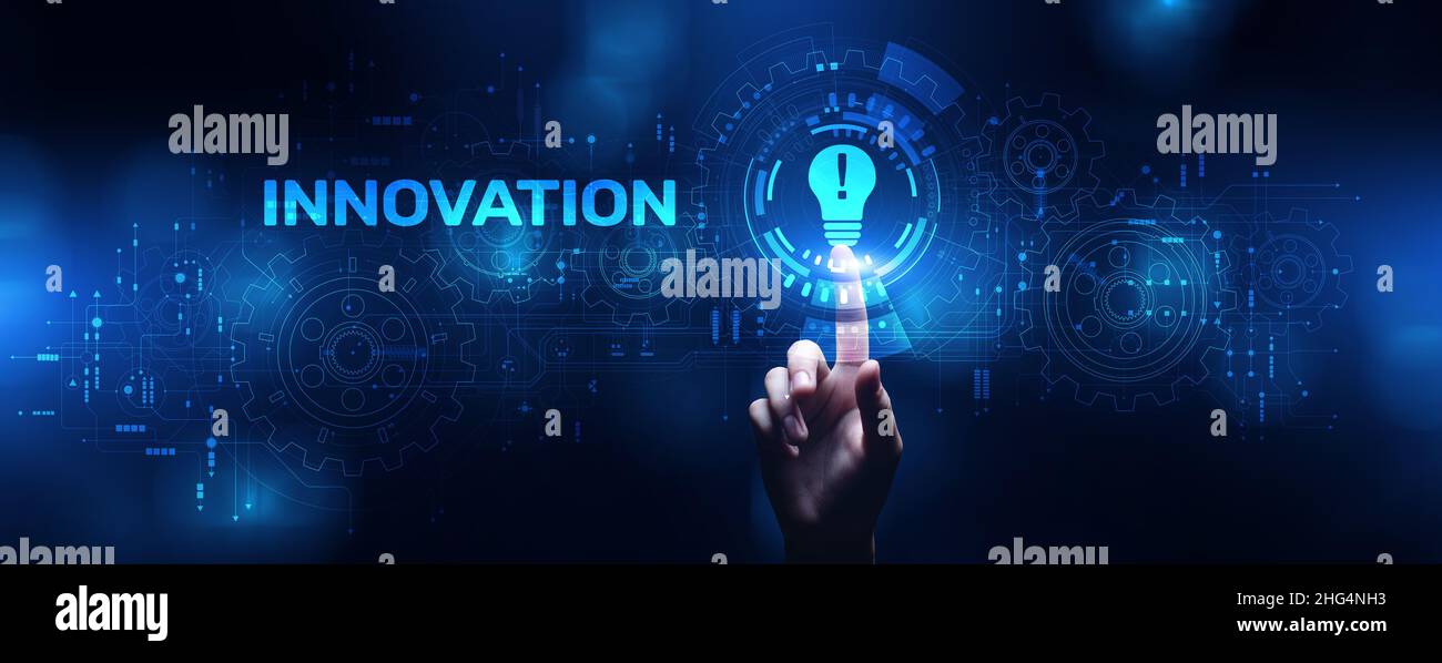Innovation modern technology business development concept on virtual ...