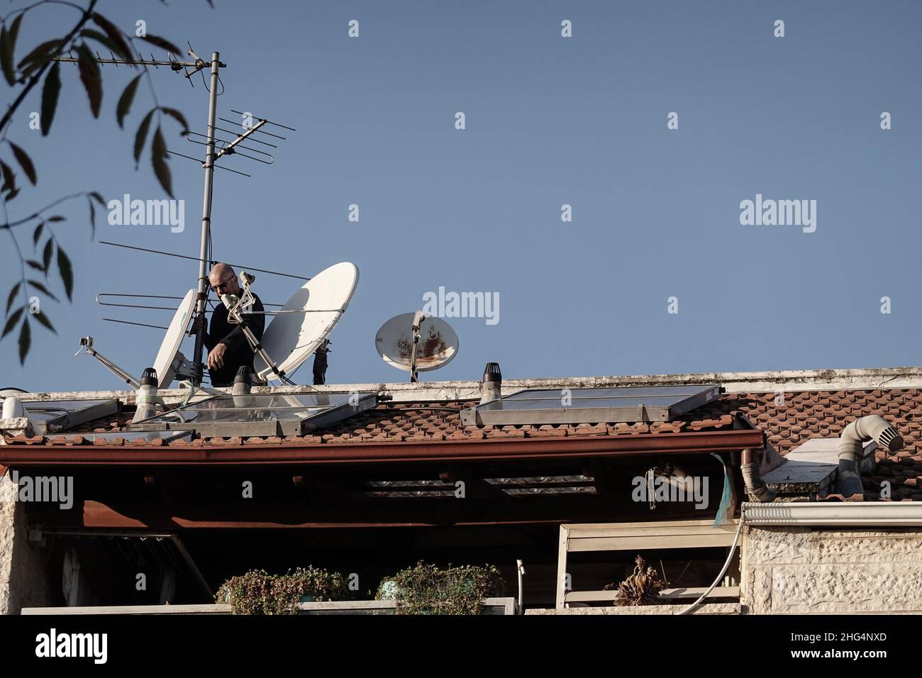 Solar water heater israel hi-res stock photography and images - Alamy