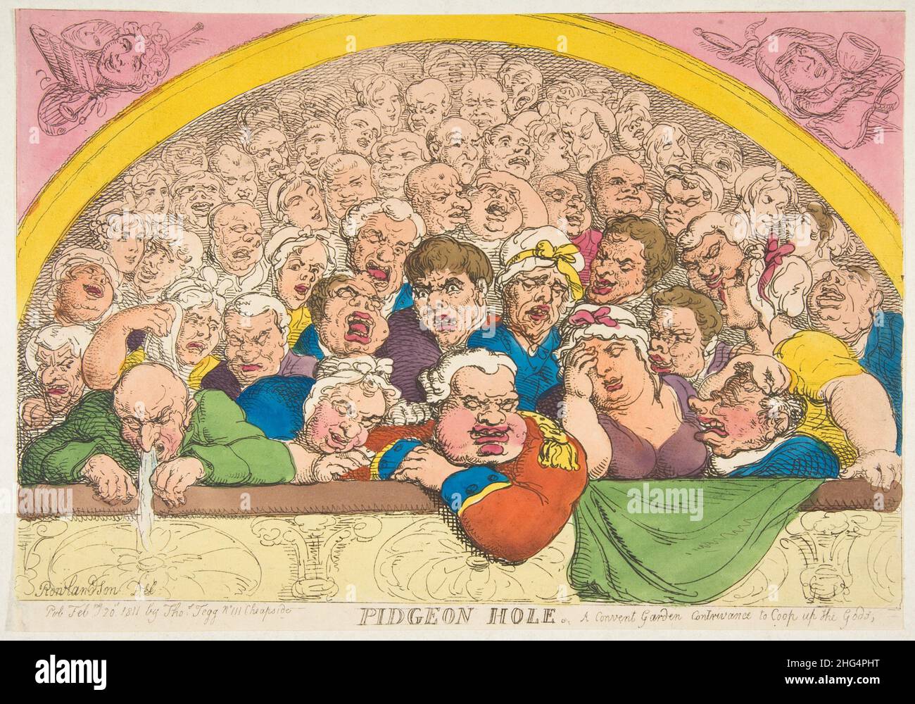 Covent Garden Theatre, 1811. Artist: Thomas Rowlandson (1756-1827) an ...