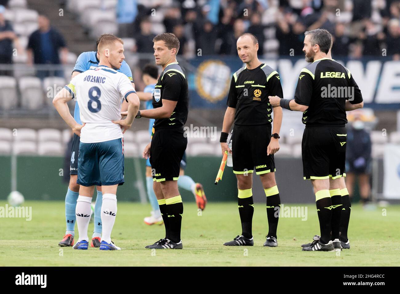 Oliver Bozanic Captain of Central Coast Mariners and match referees at ...