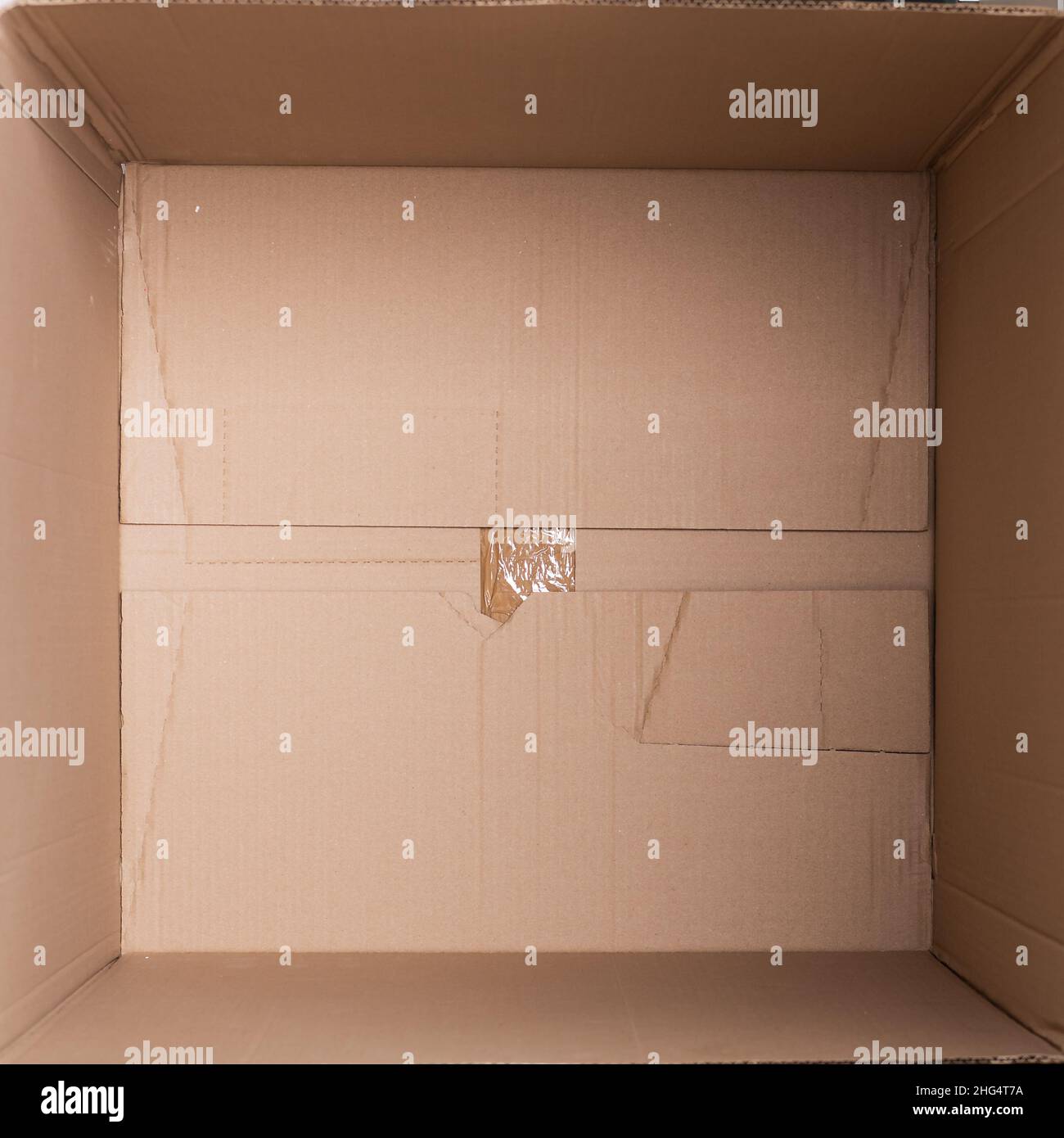 Empty Brown carton paper box squared texture background storage ...