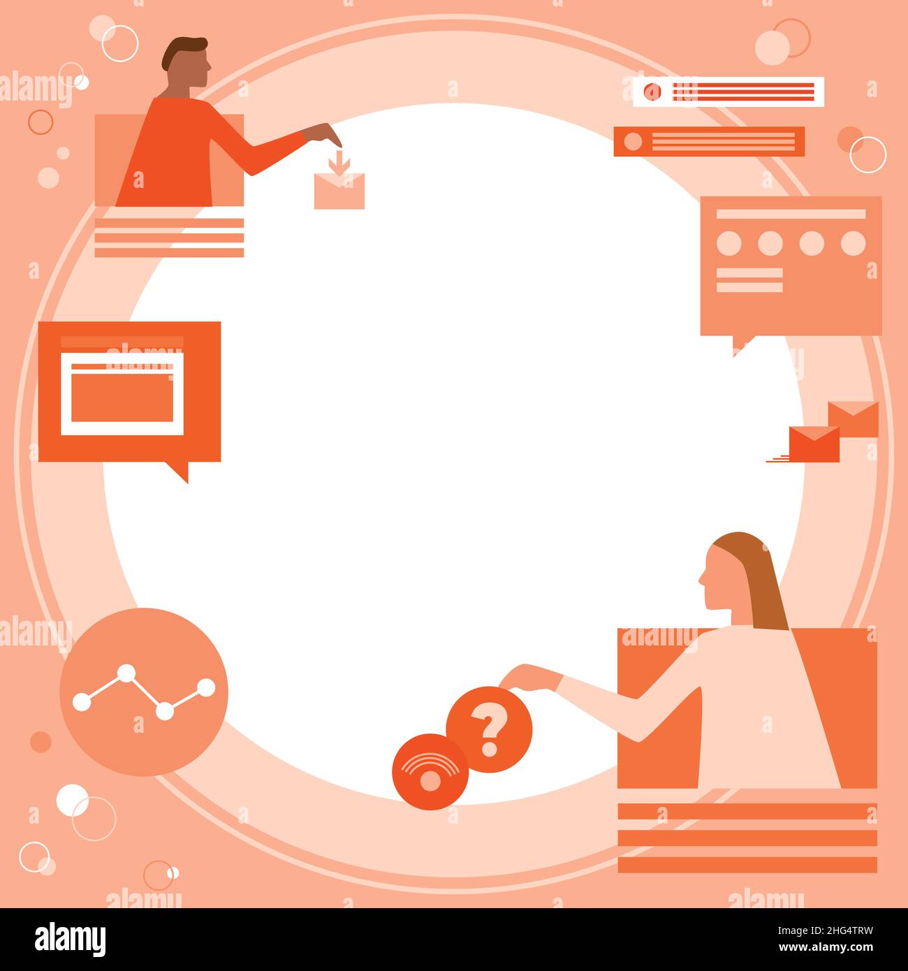 Colleagues Having Online Meeting Discussing Future Project Plans Stock ...