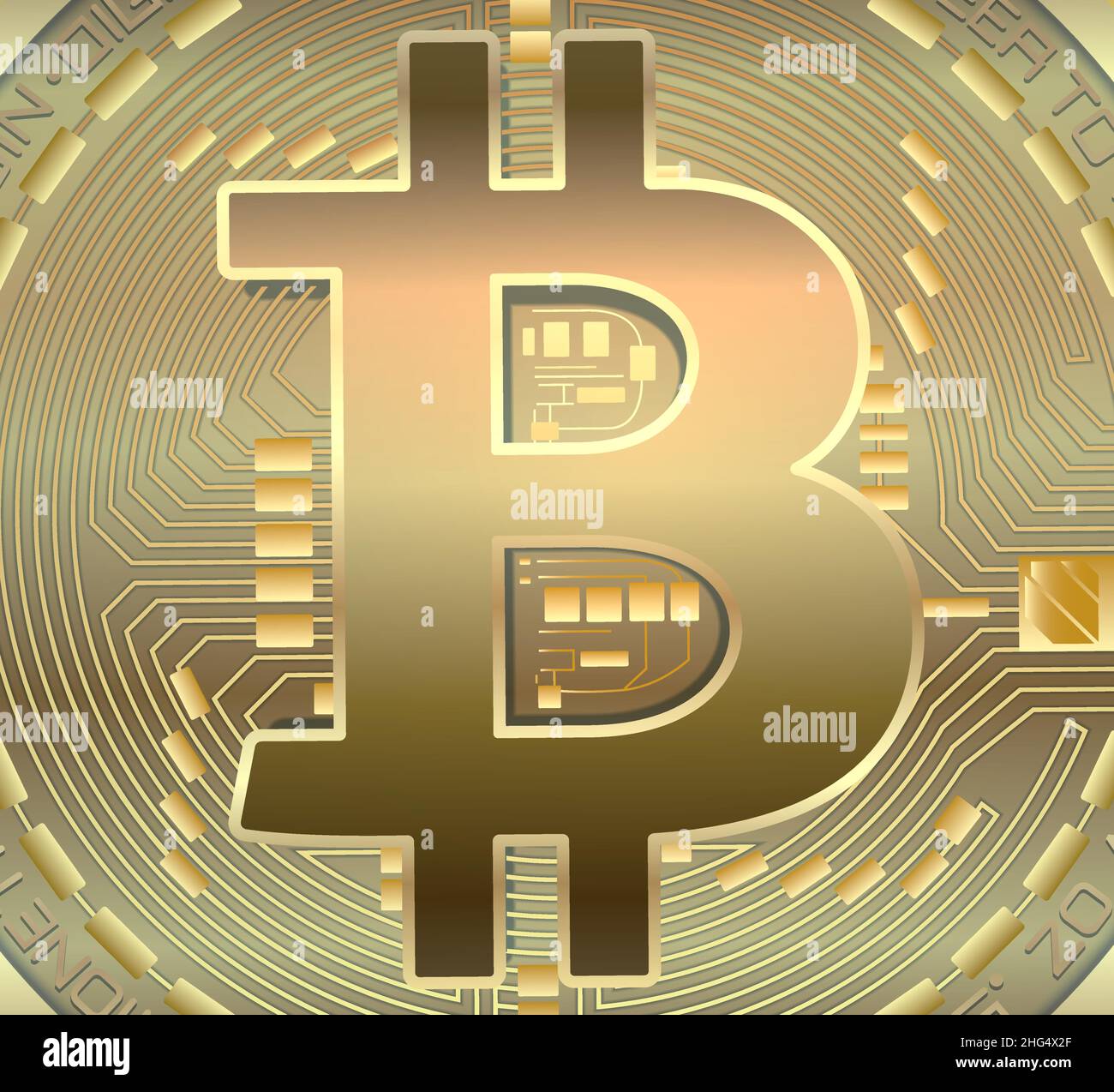 Bitcoin gold coin abstract Stock Vector Images - Alamy