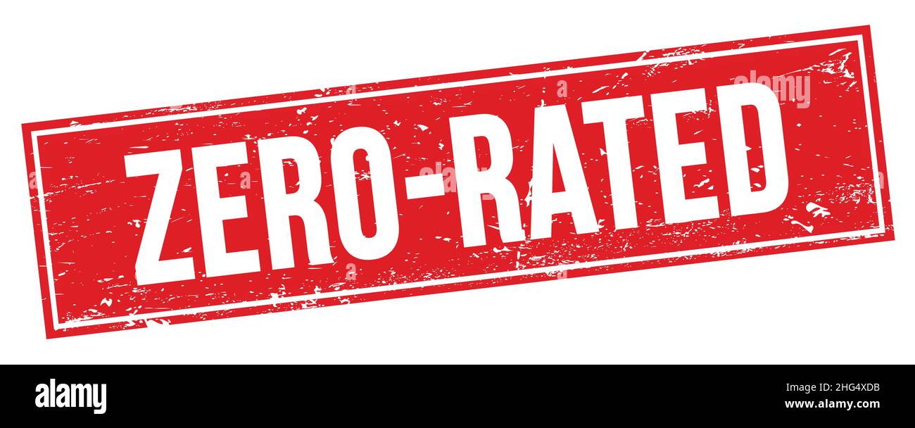 Zero rated text hi-res stock photography and images - Alamy