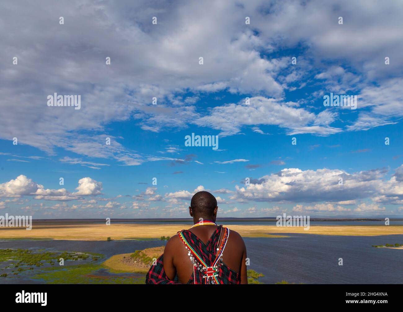 Kenya landscape and man hi-res stock photography and images - Alamy