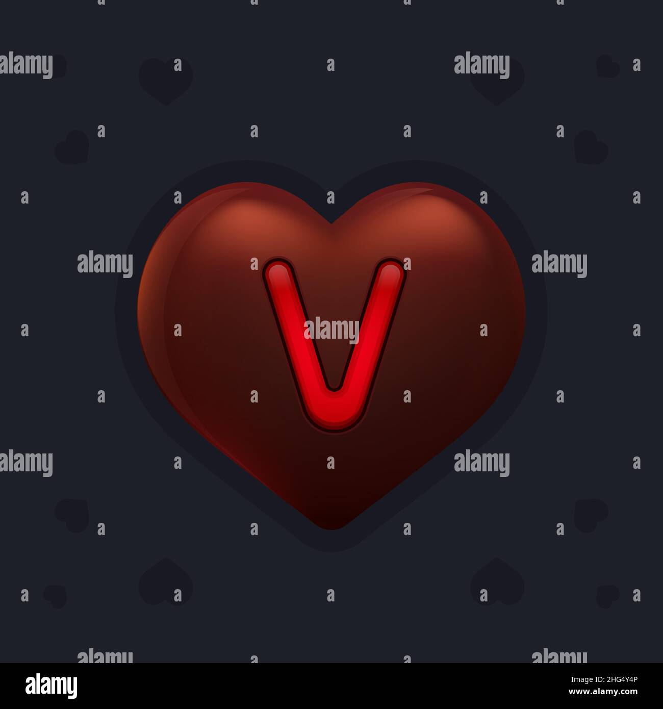 V Alphabet Images With Love