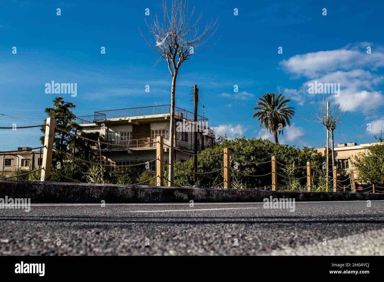 Varosha, Northern Cyprus - January 06, 2022 Cityscape of Varosha, a ...