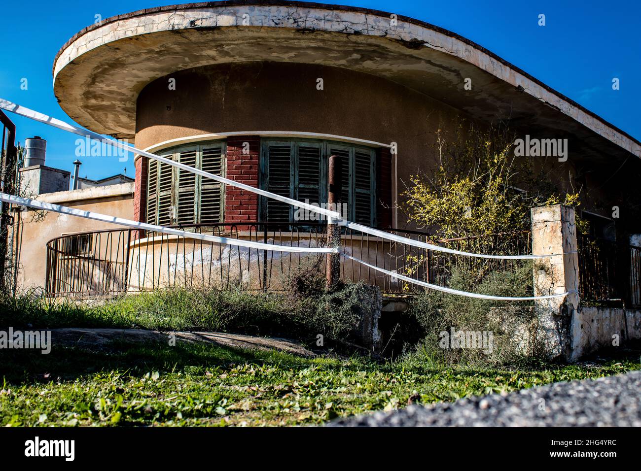 Varosha, Northern Cyprus - January 06, 2022 Cityscape of Varosha, a ...