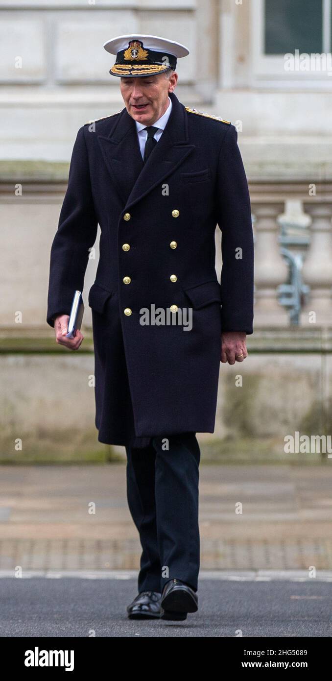 London, England, UK. 18th Jan, 2022. UK Chief of the Defence Staff ...