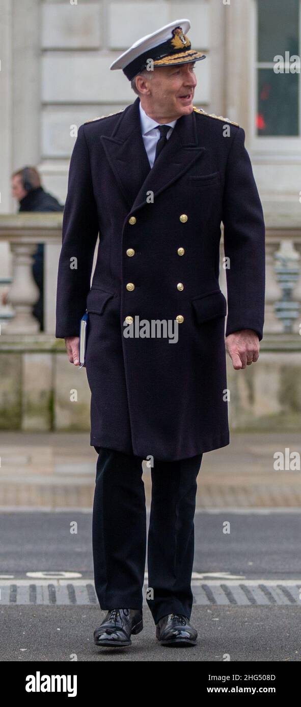 London, England, UK. 18th Jan, 2022. UK Chief of the Defence Staff ...
