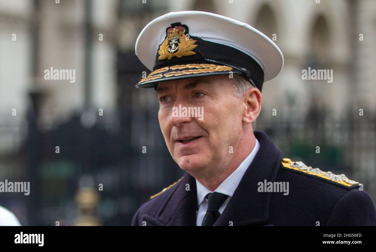 London, England, UK. 18th Jan, 2022. UK Chief of the Defence Staff ...