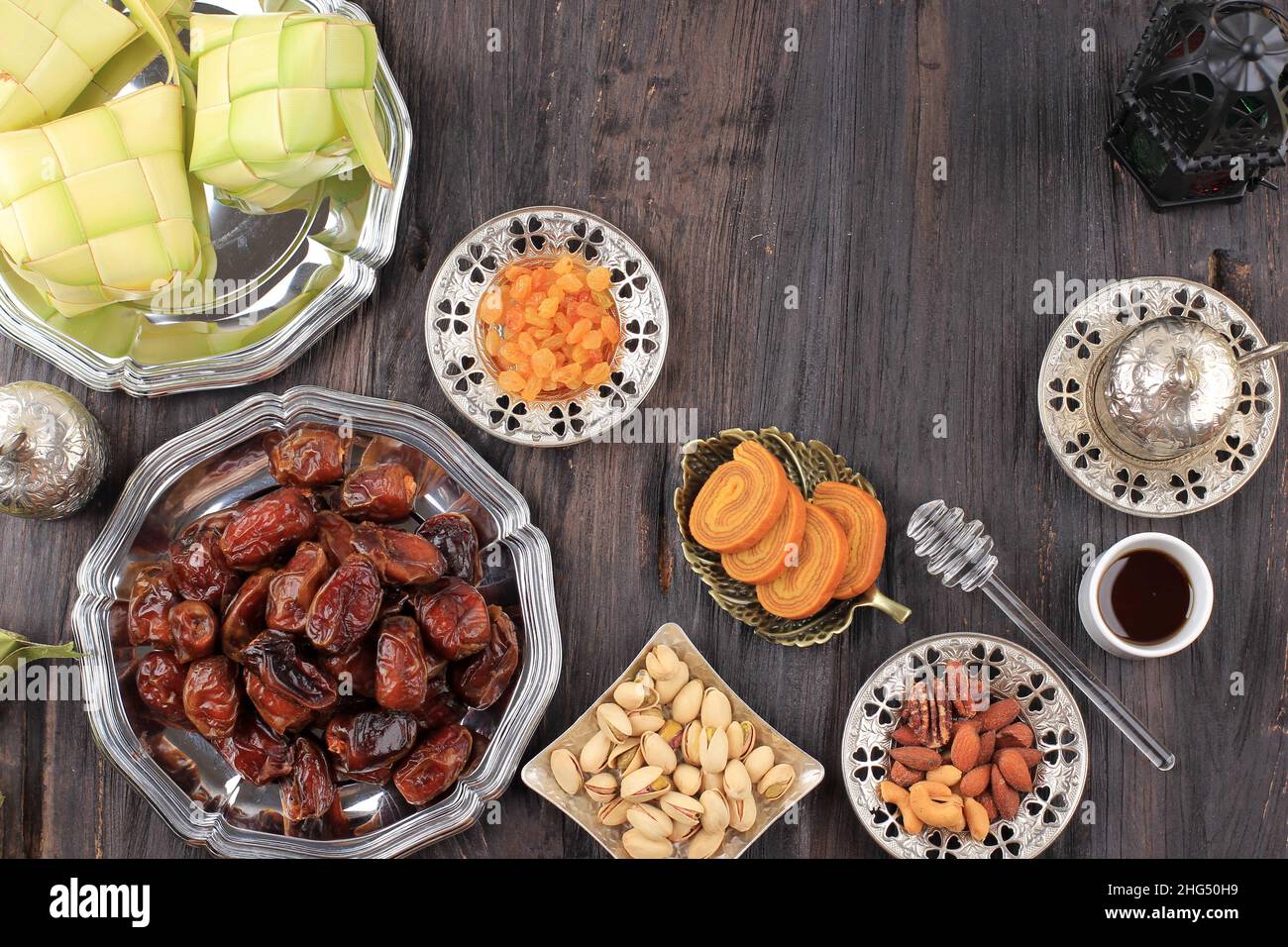 Mix dried fruits (date palm fruits, prunes, dried apricots, raisins ...