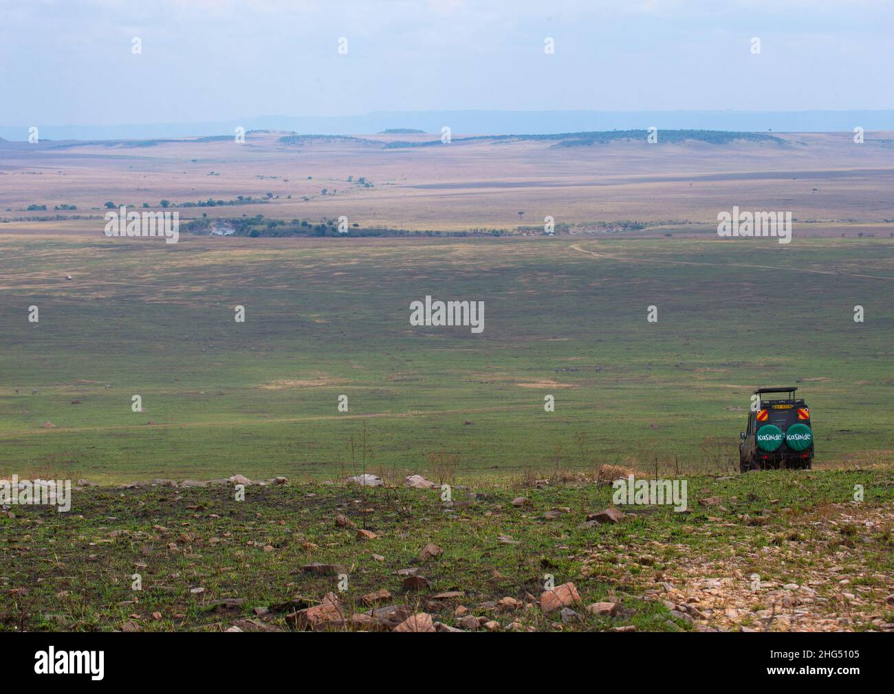 Four wheel in the park, Rift Valley Province, Maasai Mara, Kenya Stock ...