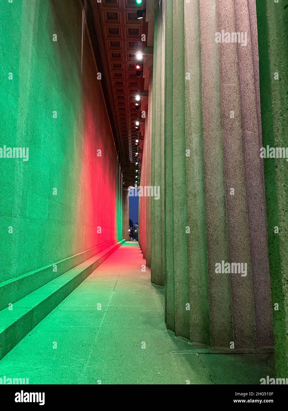 Parthenon in Centennial Park, in Nashville, Tennessee, is a full-scale ...