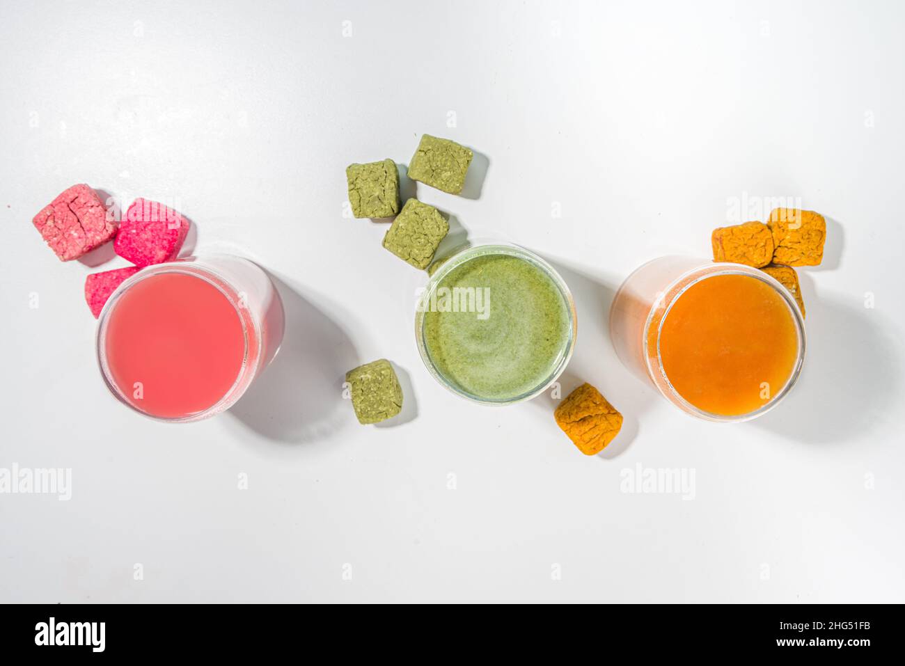 Modern Dissolvable Drinks concept, healthy homemade Dissolvable frozen ...