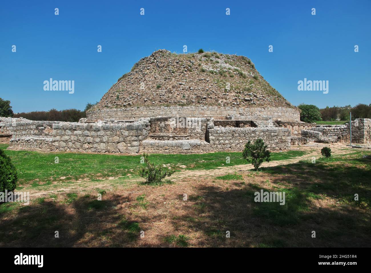 Taxila, Dharmarajika stupa and monastery, Pakistan Stock Photo - Alamy