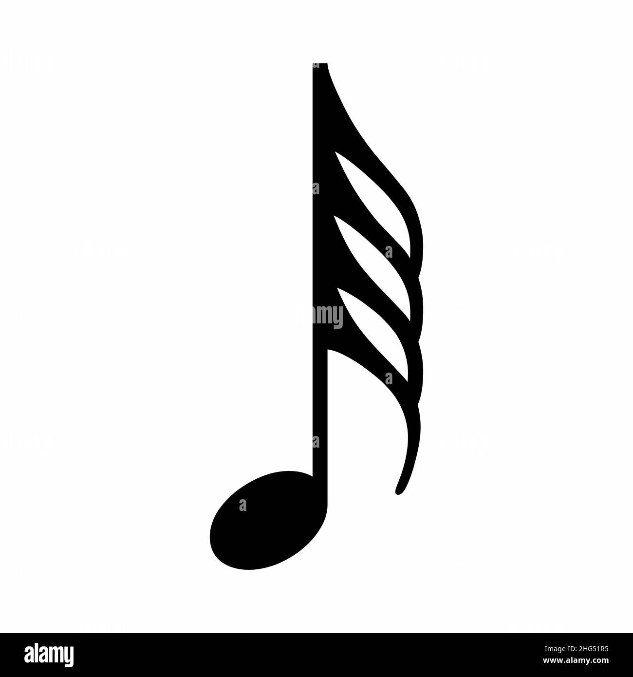 Half thirty second note Black and White Stock Photos & Images - Alamy