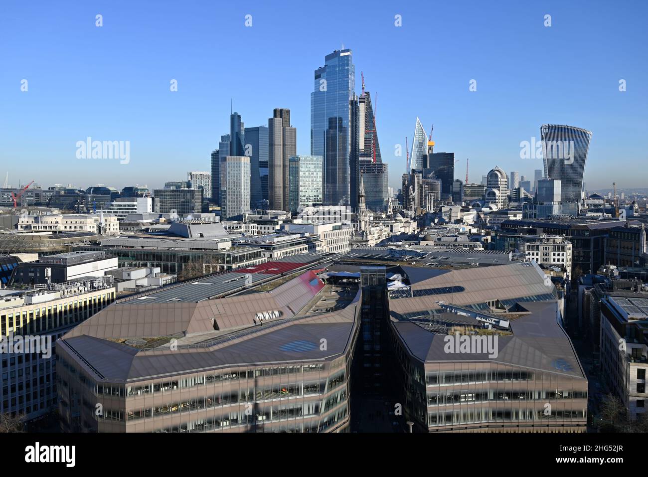 Birds eye view of the city of London Stock Photo - Alamy