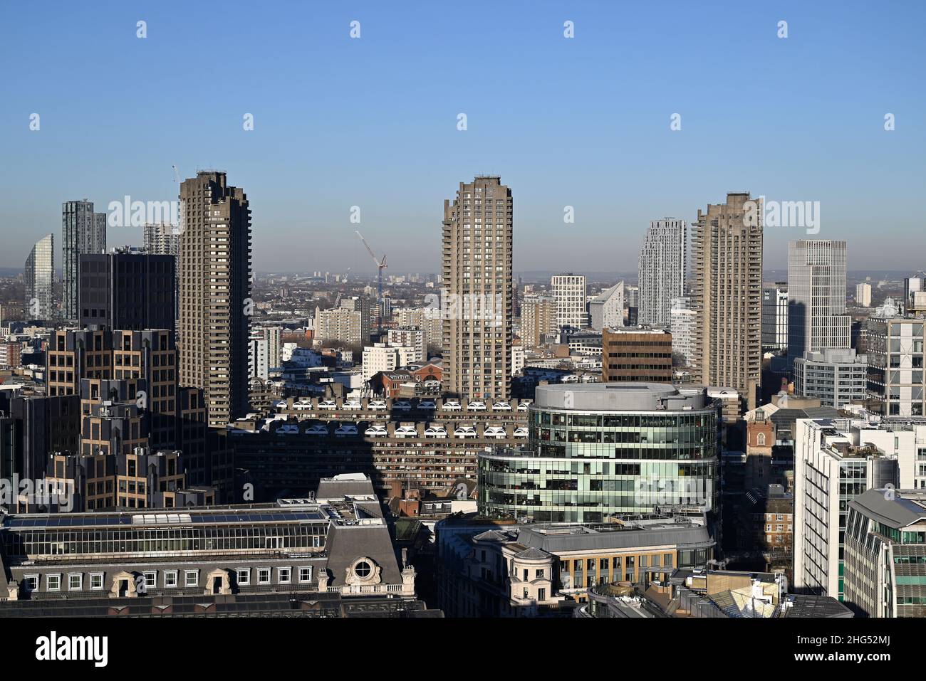 An aerial view of the Barbican Centre in London Stock Photo - Alamy