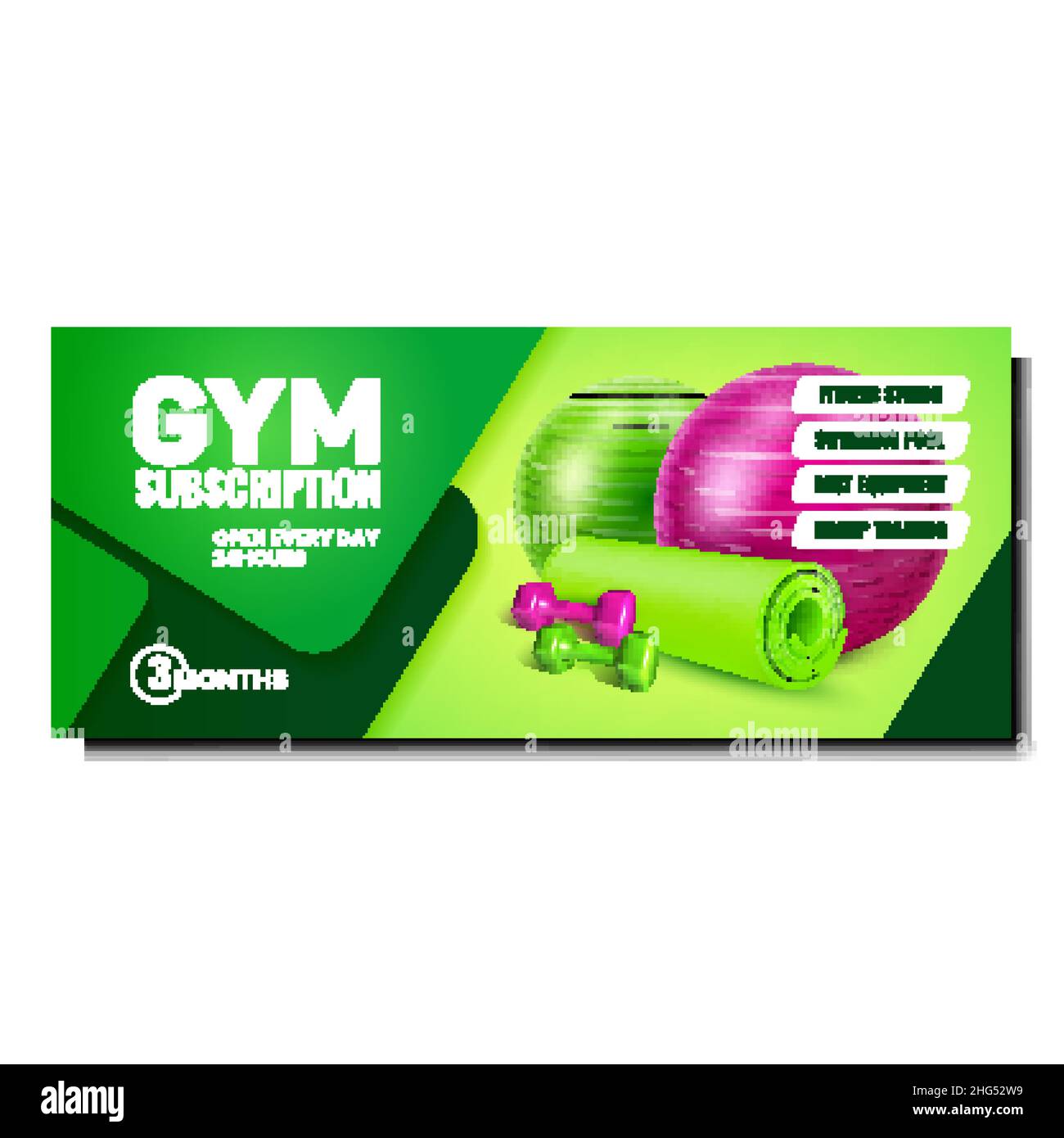 Gym poster sport workout backgroun vector Stock Vector Image & Art - Alamy