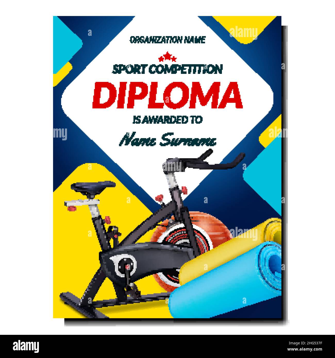 Gym poster sport workout backgroun vector Stock Vector Image & Art - Alamy