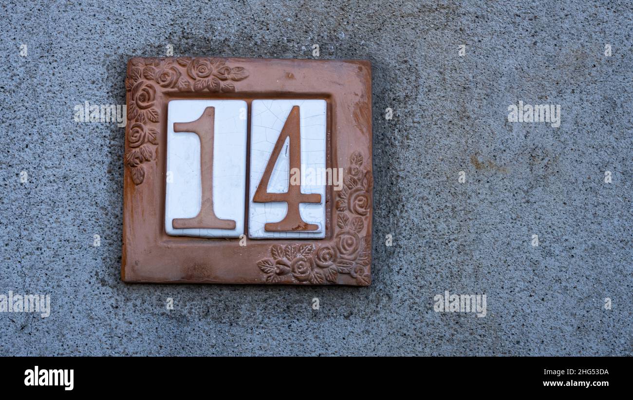 Number 14 in hi-res stock photography and images - Alamy