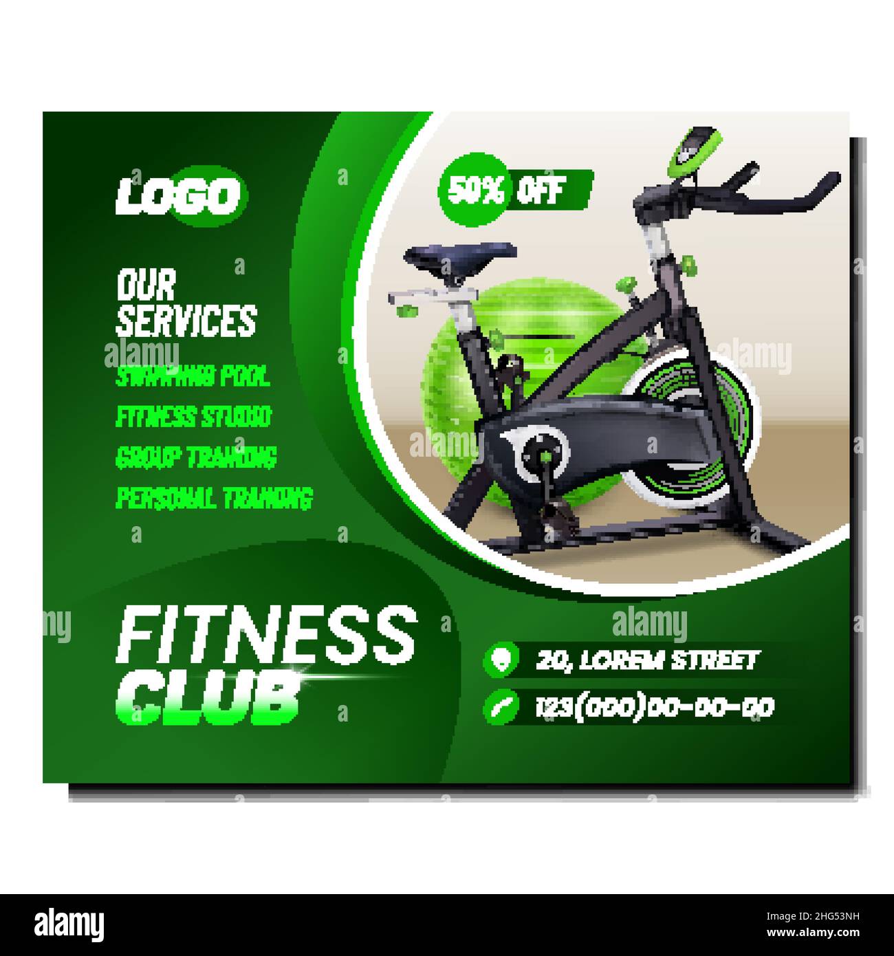 Gym poster sport workout backgroun vector Stock Vector Image & Art - Alamy
