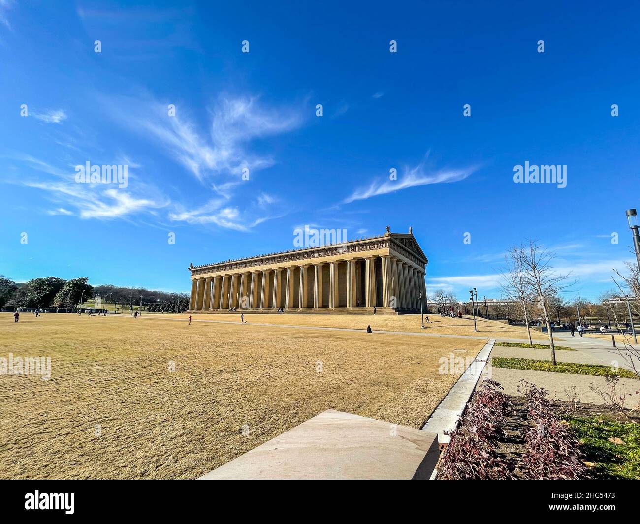 Parthenon in Centennial Park, in Nashville, Tennessee, is a full-scale replica of the original ...
