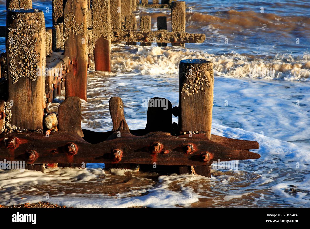 Breakwater timbers hi-res stock photography and images - Alamy