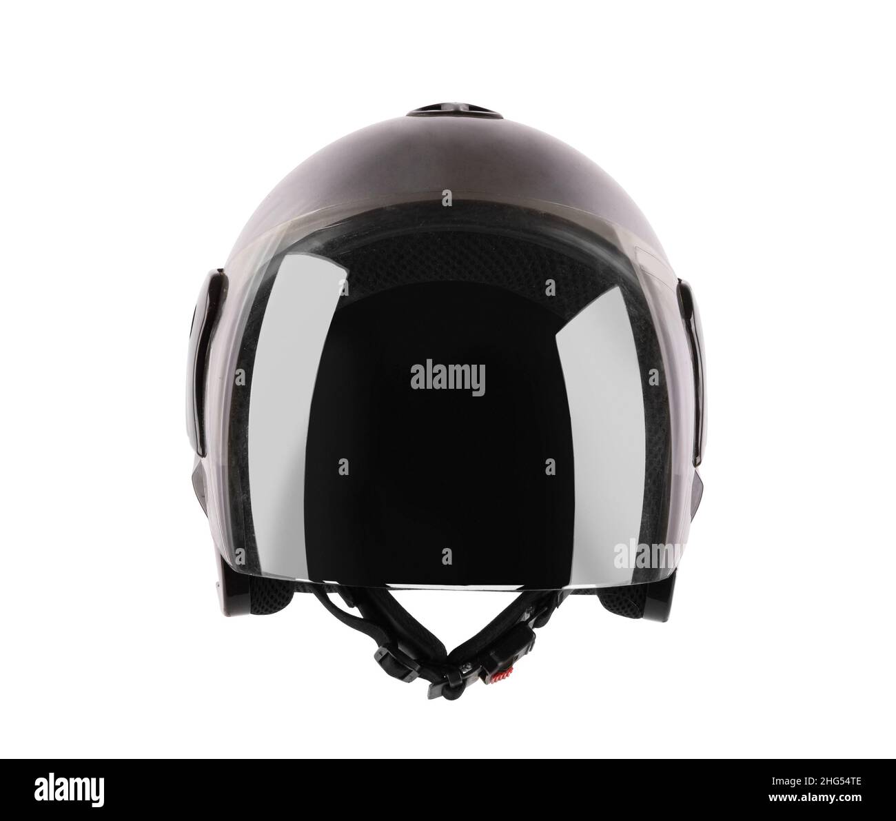 Gray motorcycle helmet isolated on white background Stock Photo - Alamy