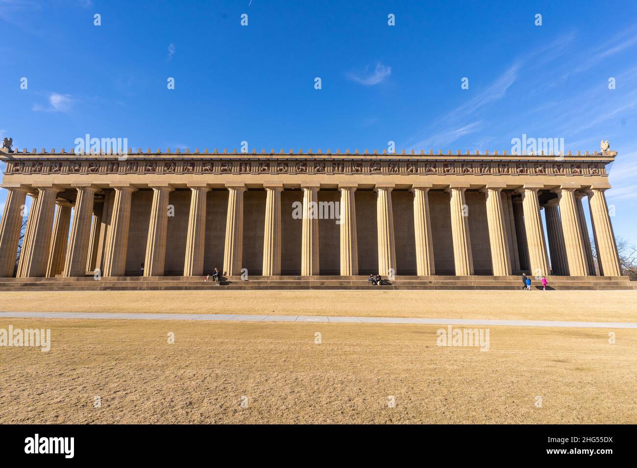 Parthenon in Centennial Park, in Nashville, Tennessee, is a full-scale replica of the original ...