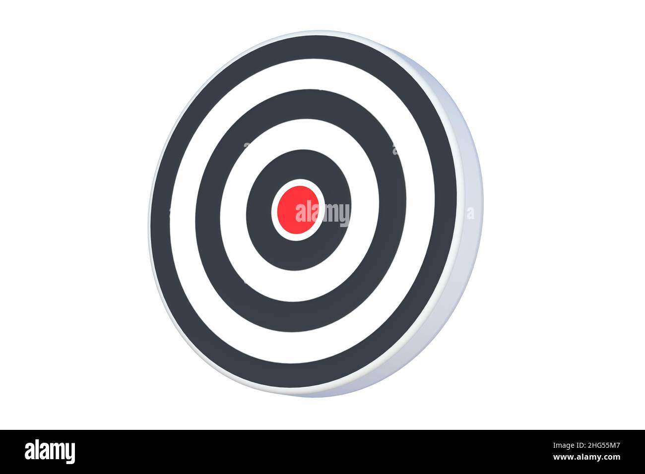 Bullseye, dartboard isolated on white background. Striped bull's eye ...