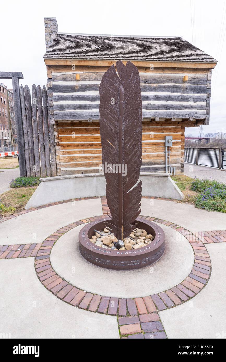 Fort Nashborough, also known as Fort Bluff, Bluff Station, French Lick ...