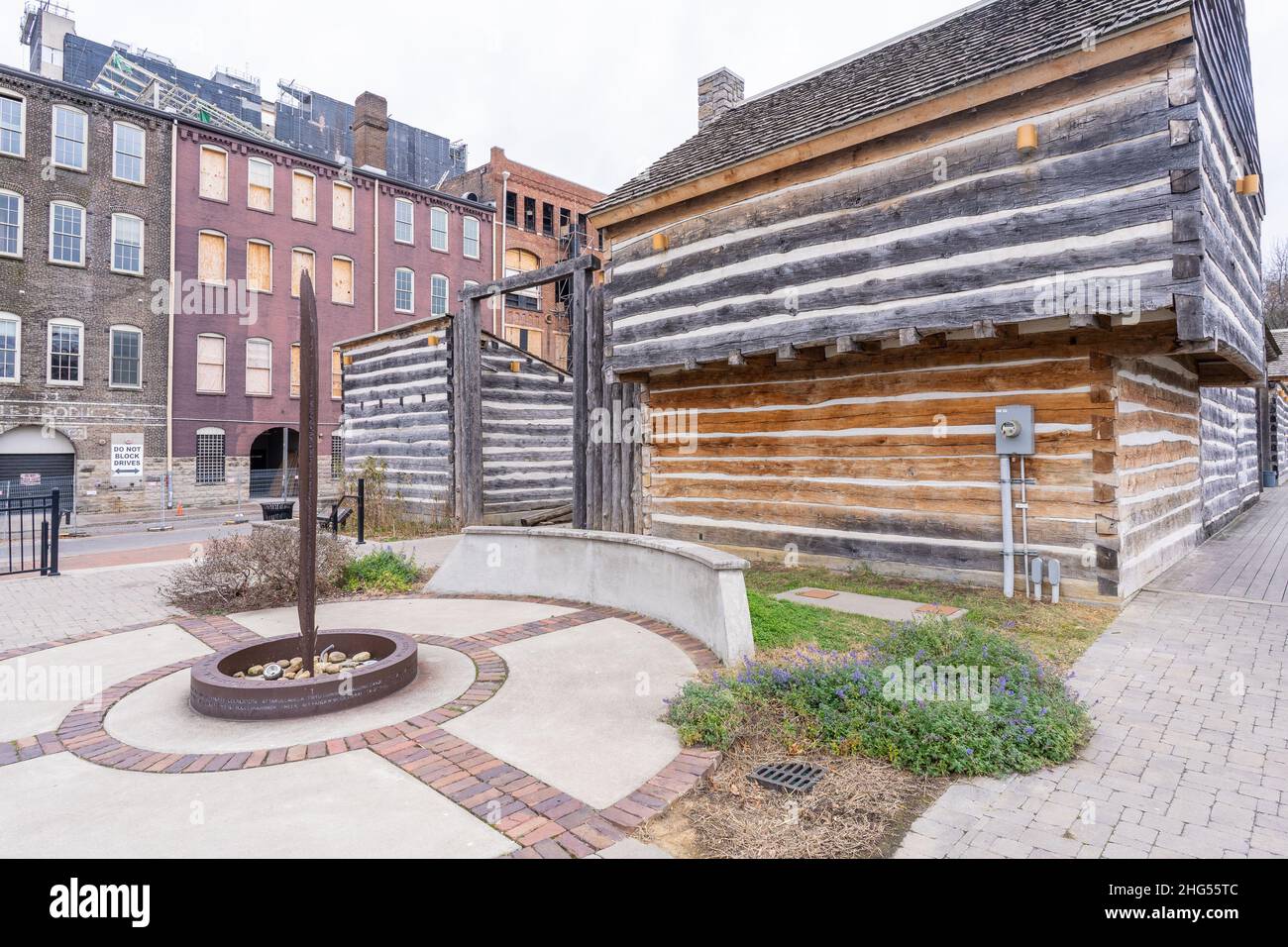 Fort Nashborough, also known as Fort Bluff, Bluff Station, French Lick ...