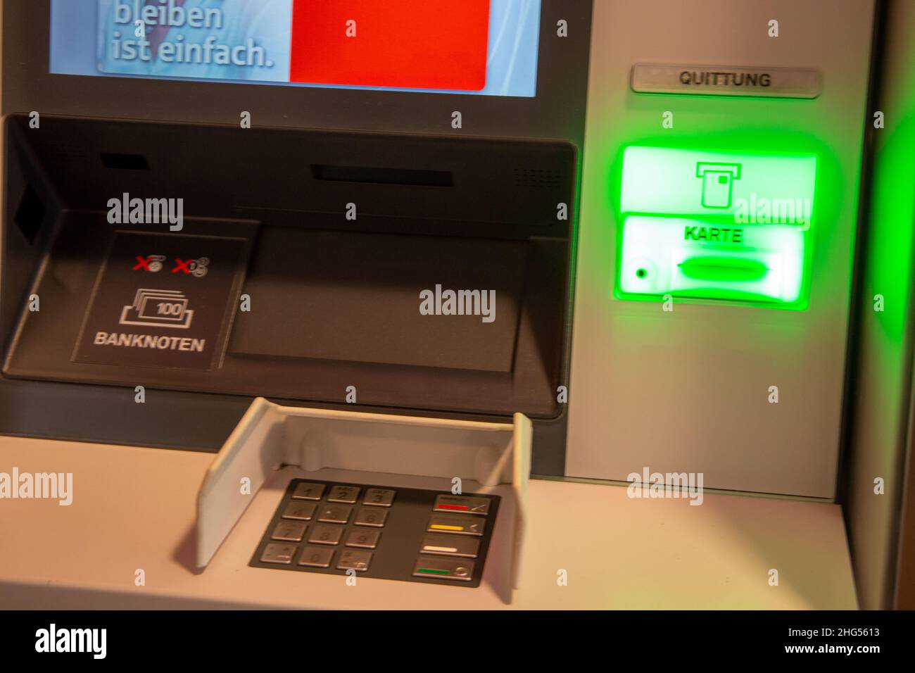 ATM of a Sparkasse in Germany (Ludwigshafen, Germany, January 16, 2022 ...