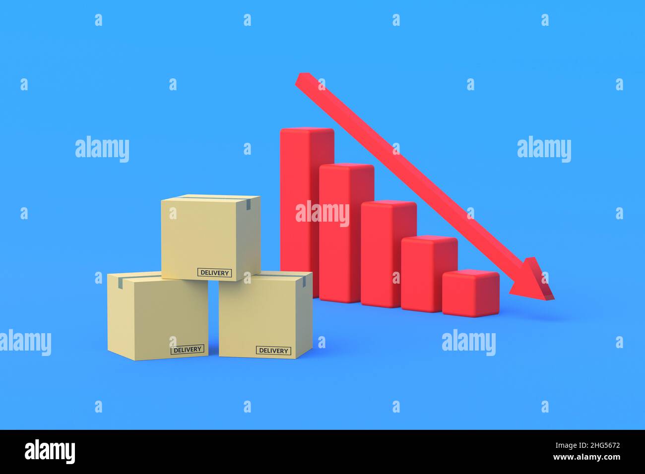 Box with down arrow hi-res stock photography and images - Alamy