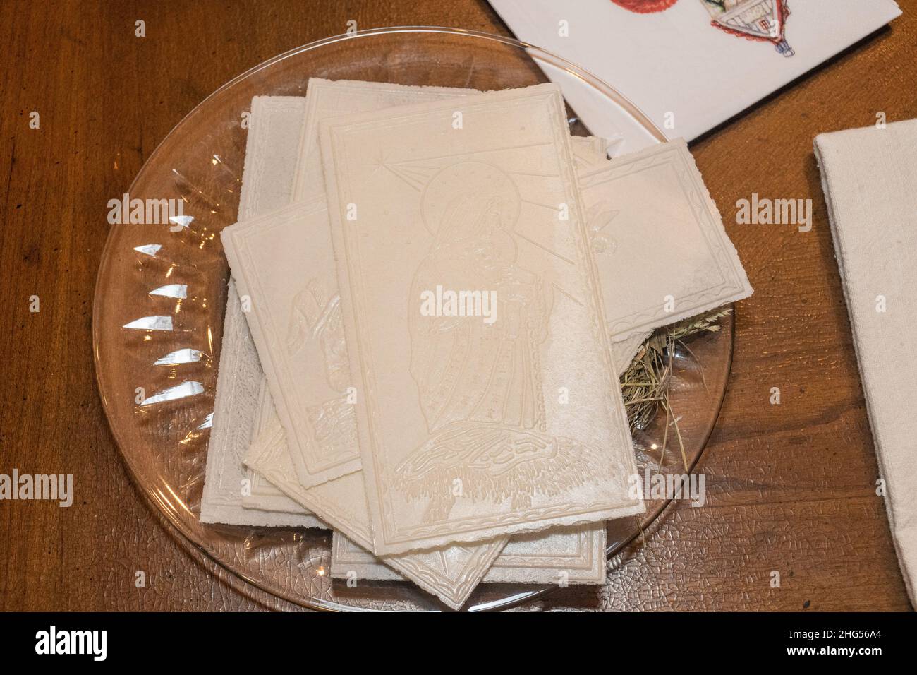 Christmas wafer is a Catholic Christmas tradition celebrated in Poland ...