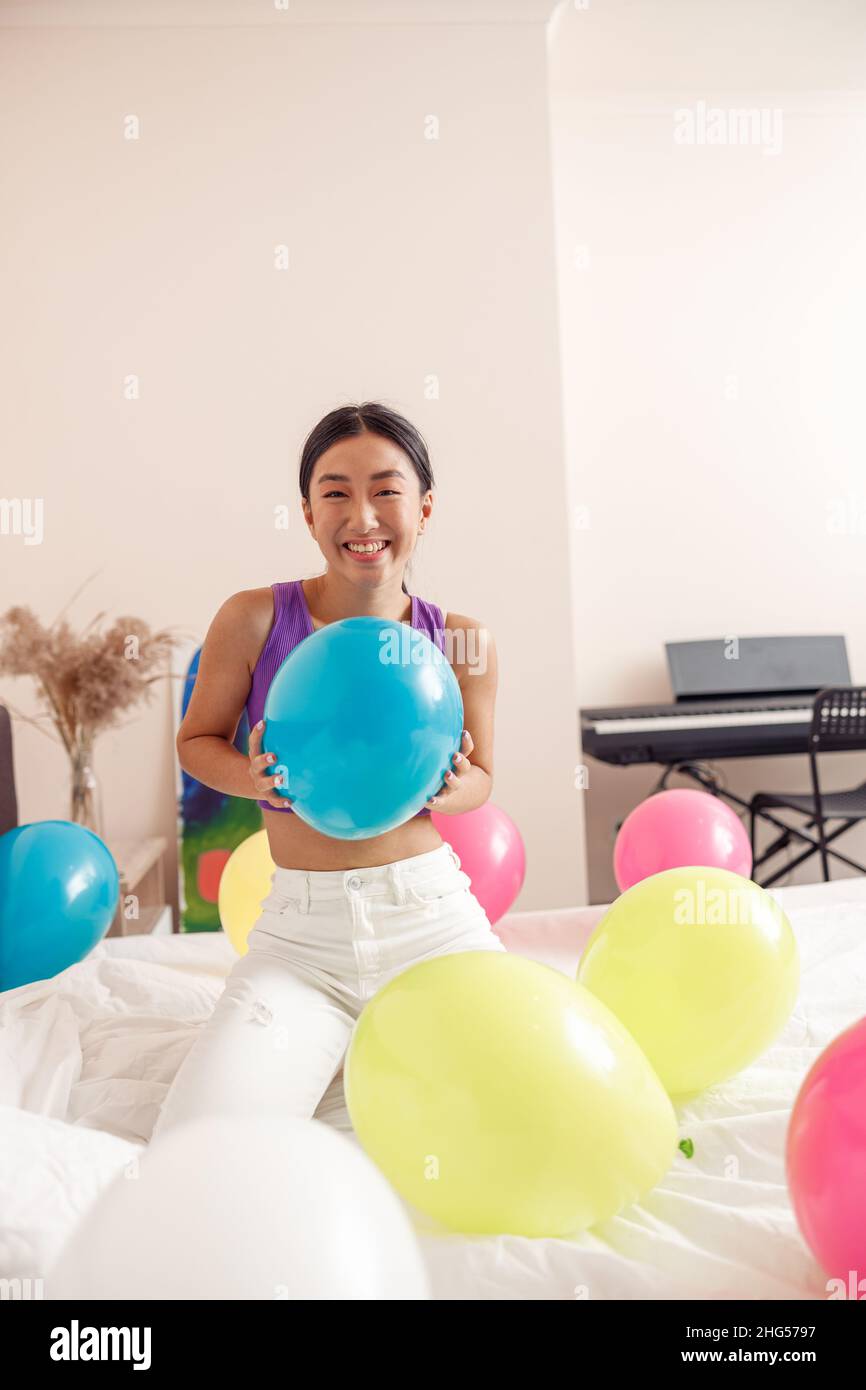 Balloon woman sitting hi-res stock photography and images - Alamy