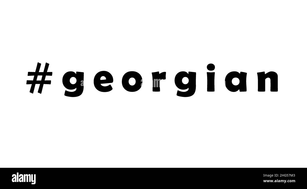 Flag georgia georgian banner Black and White Stock Photos & Images - Alamy