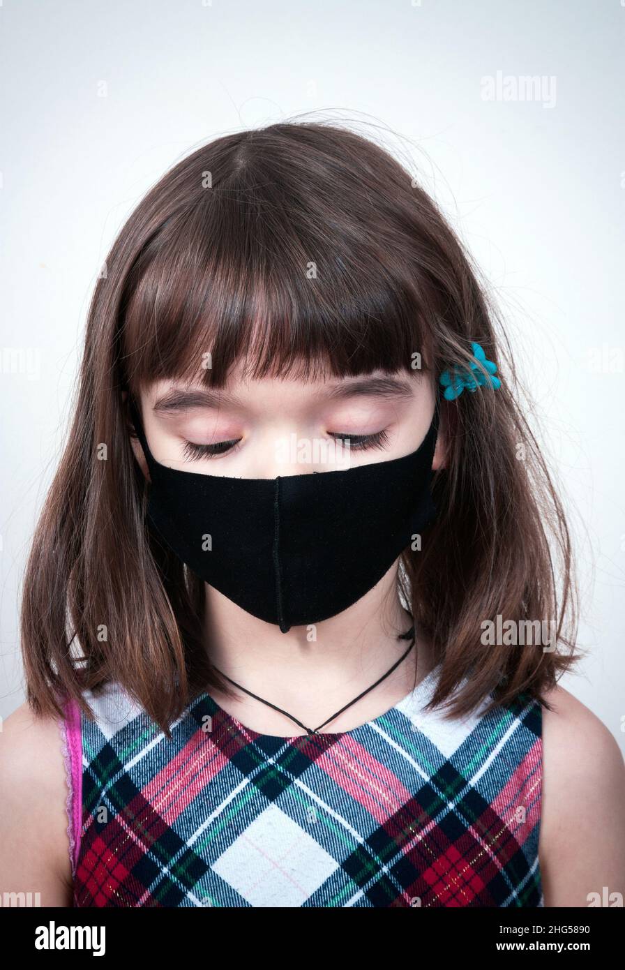 Child portrait with the mask Stock Photo - Alamy