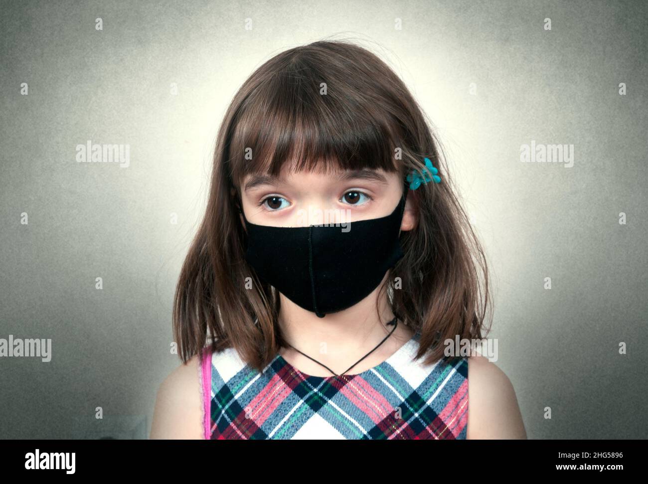 Child portrait with the mask Stock Photo - Alamy