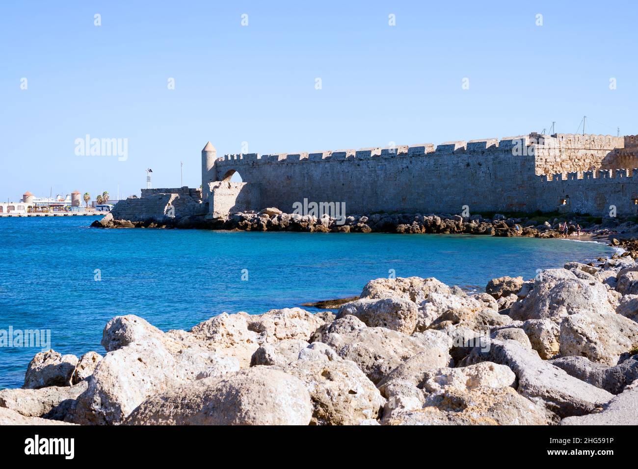 Naillac tower rhodes hi-res stock photography and images - Alamy