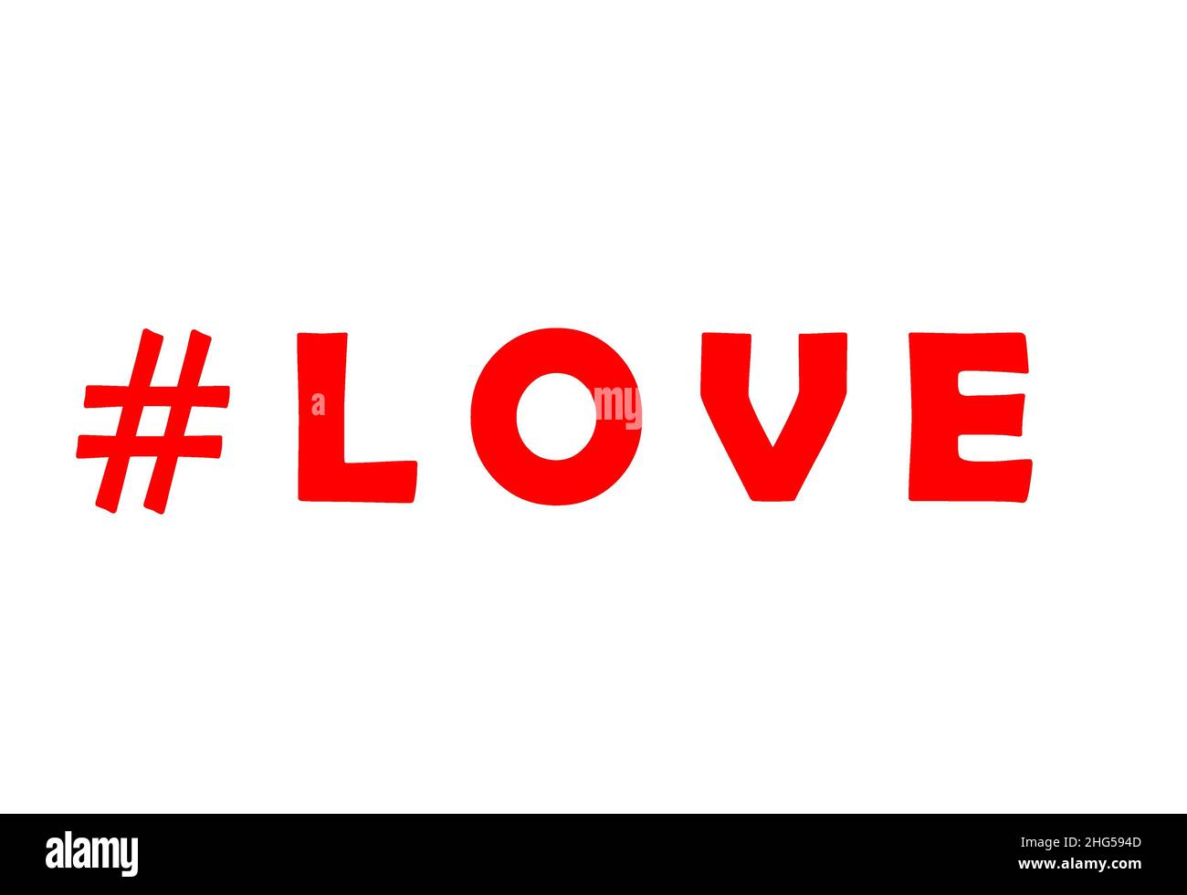 Hashtag icon hand drawing Cut Out Stock Images & Pictures - Alamy