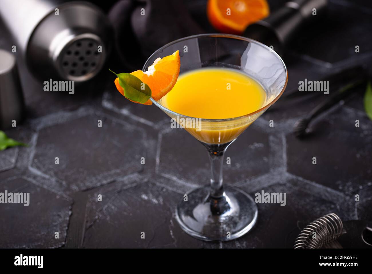 Martini cocktail orange hi-res stock photography and images - Alamy